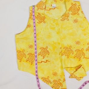 Rima | Tops | Rare Vintage Rima Beach Turtles Croptop | Poshmark